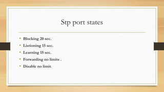 Spanning tree protocol (stp) | PDF