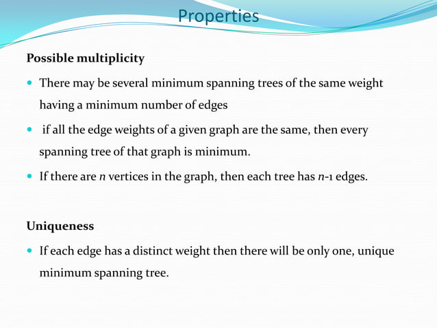Spanning trees & applications | PPTX | Computer Networking | Computing