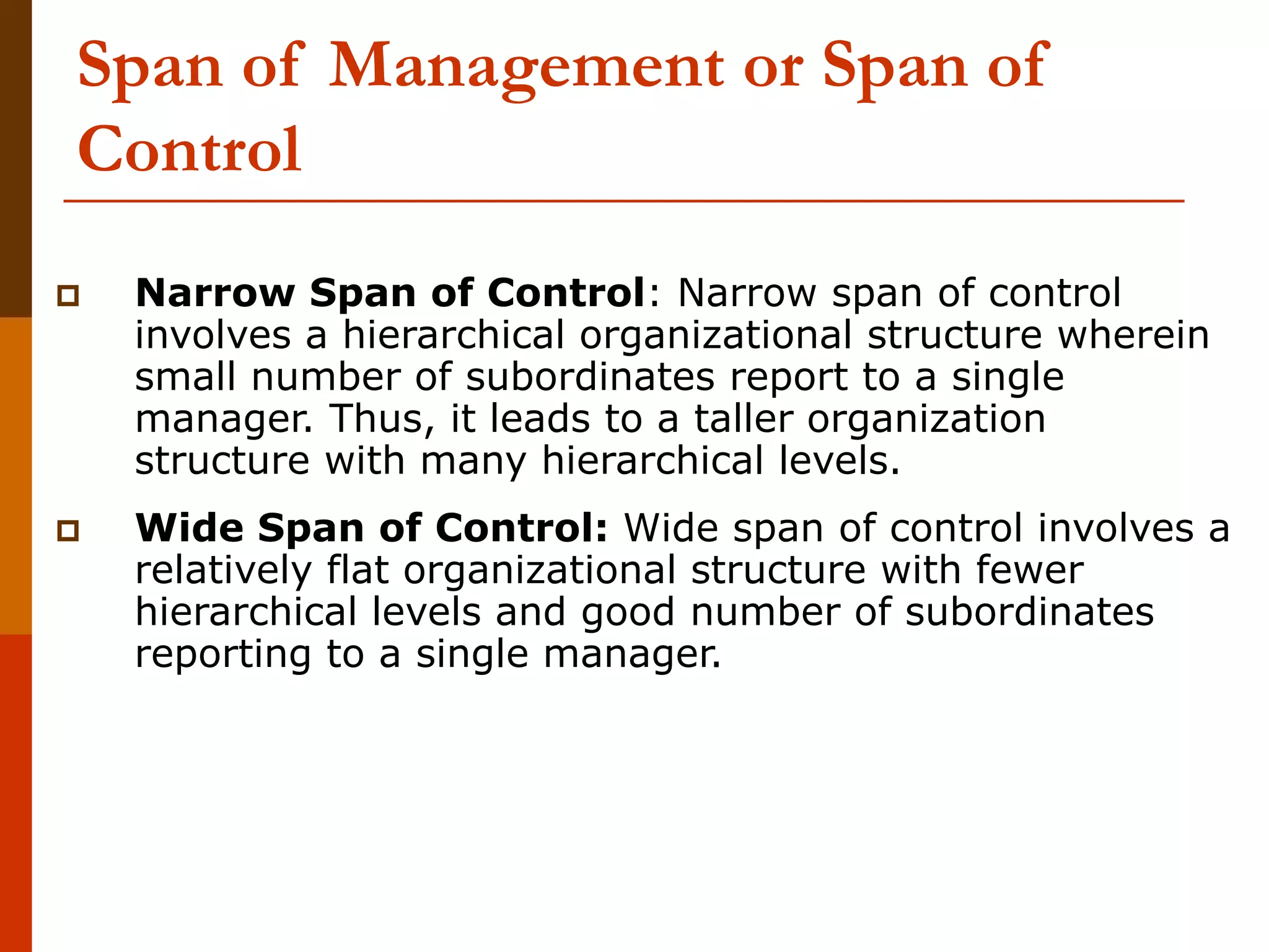 Span of control | PPT