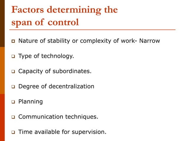 Span of control | PPT