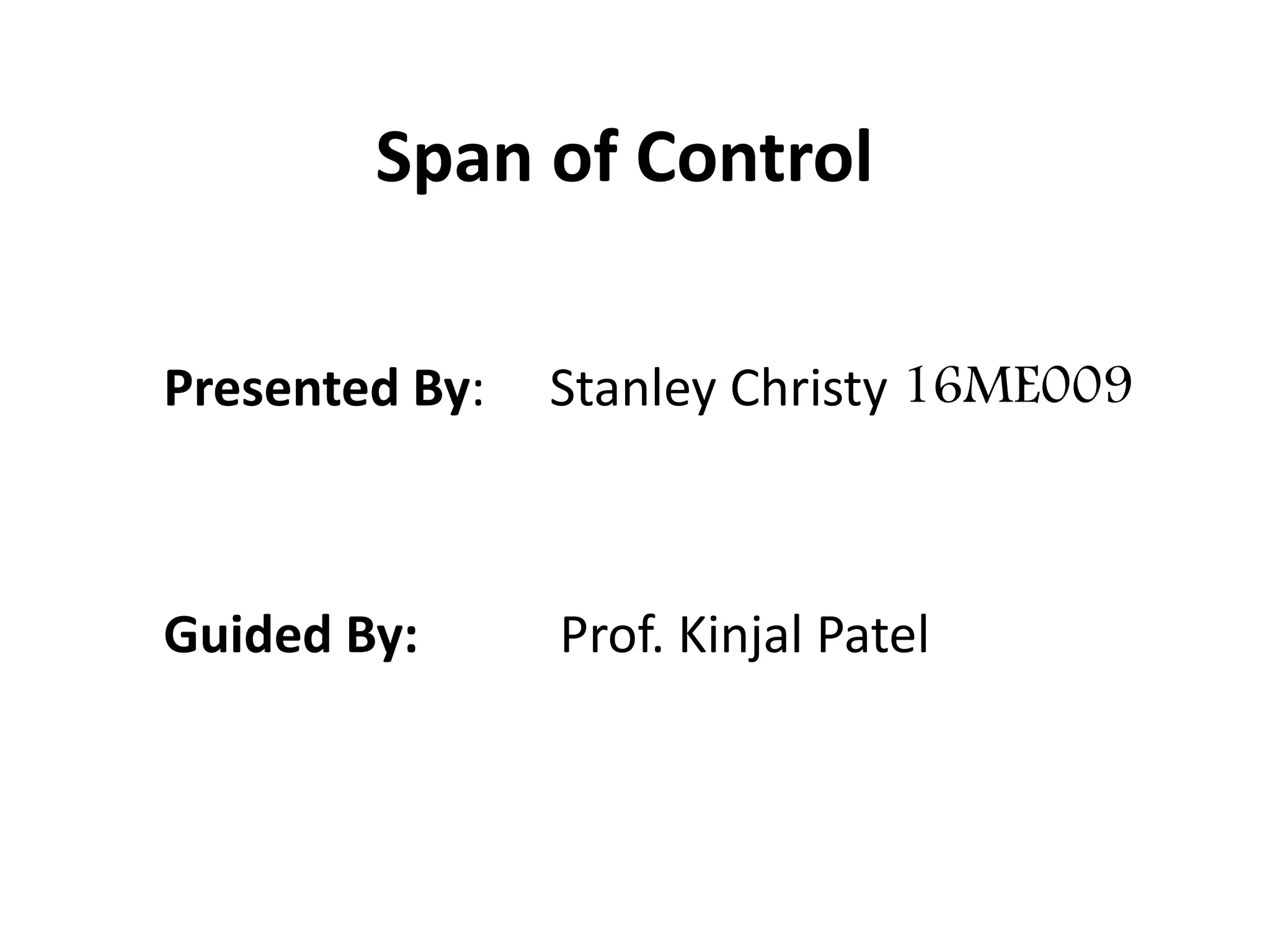 Span of control eem | PPTX