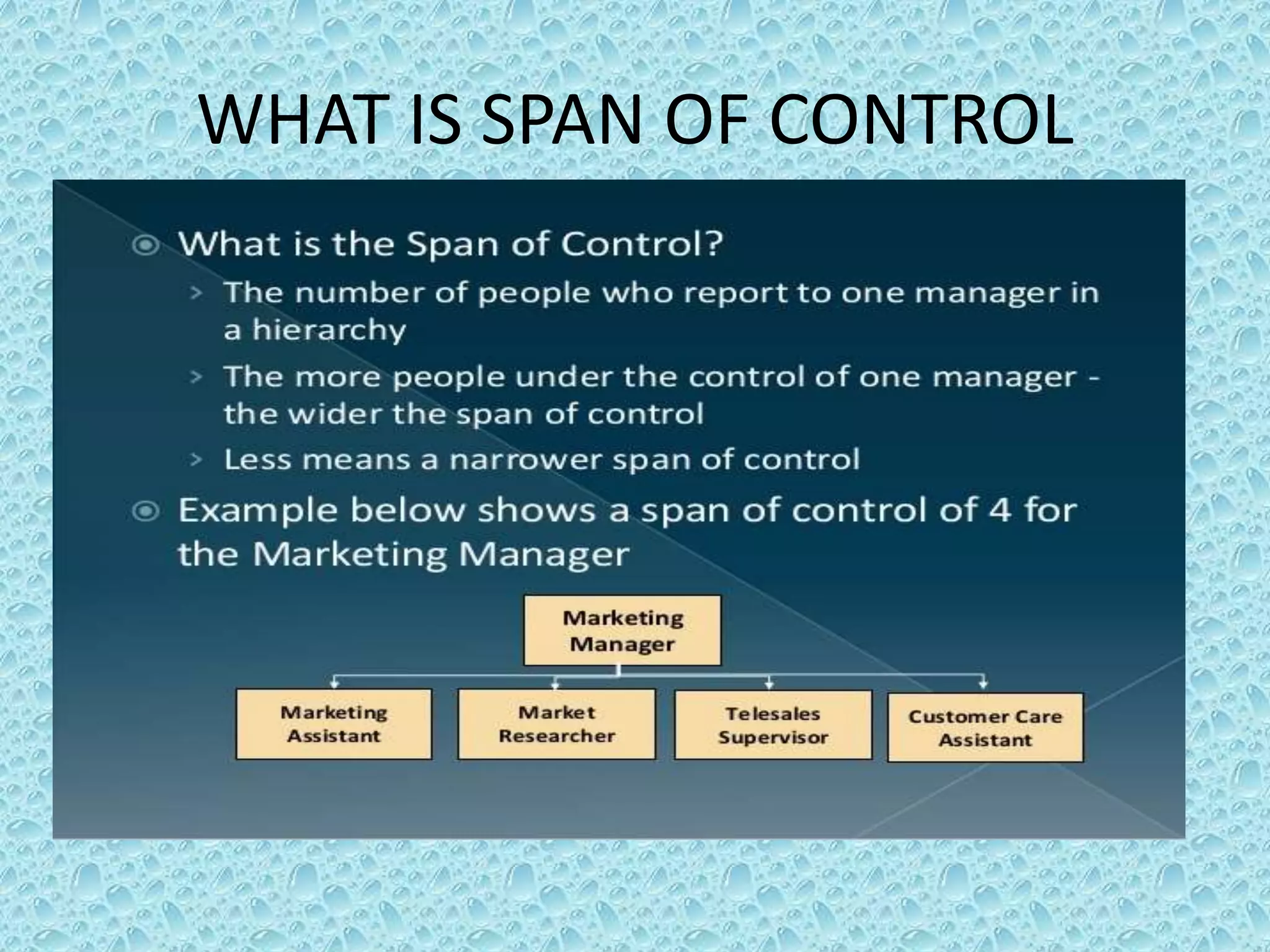 Span of control ppt | PPTX