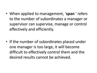 Span of management | PPT