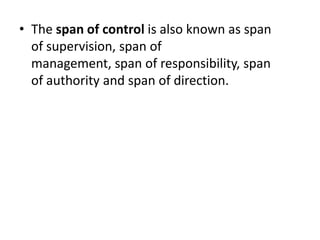 Span of management | PPT
