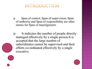 Span of management | PPTX