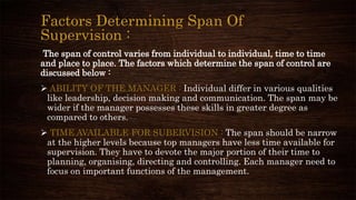Span OF Management | PPTX | Business | Business and Finance