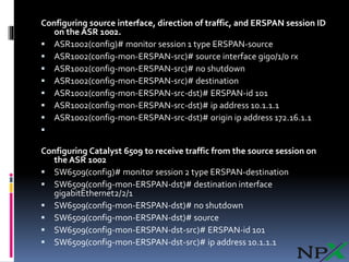 SPAN, RSPAN and ERSPAN | PPTX