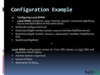 SPAN, RSPAN and ERSPAN | PPTX