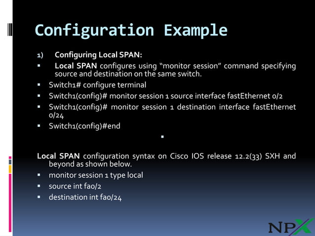 SPAN, RSPAN and ERSPAN | PPTX