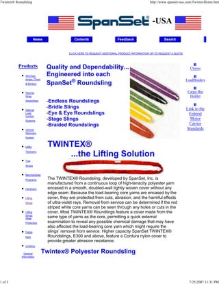 Span set twintex round sling | PDF | Needlework | Arts and Crafts