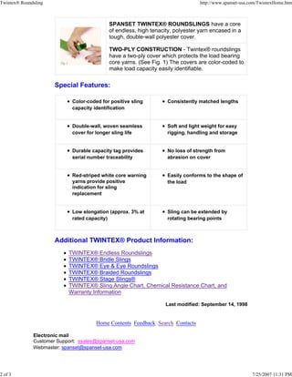 Span set twintex round sling | PDF | Needlework | Arts and Crafts