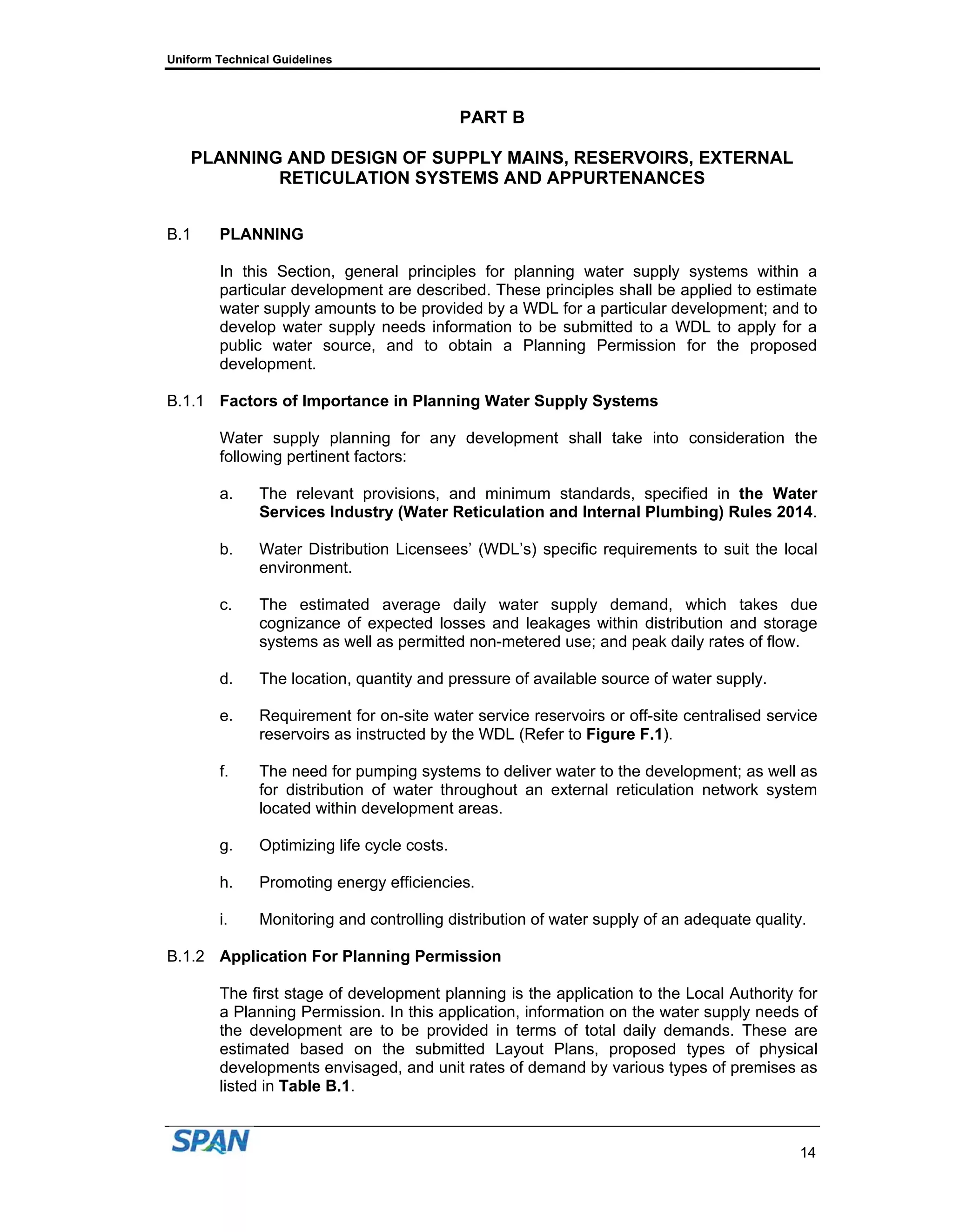 Span water guideline | PDF