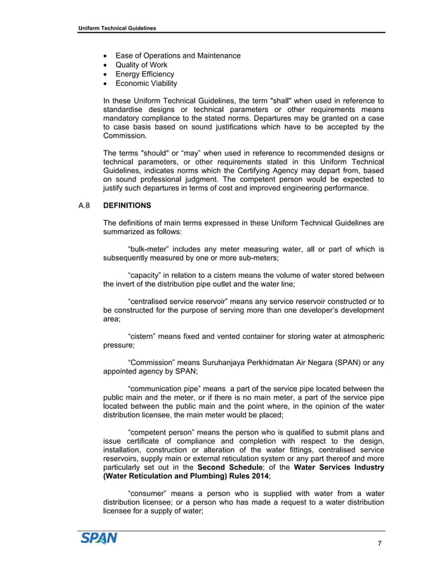 Span water guideline | PDF