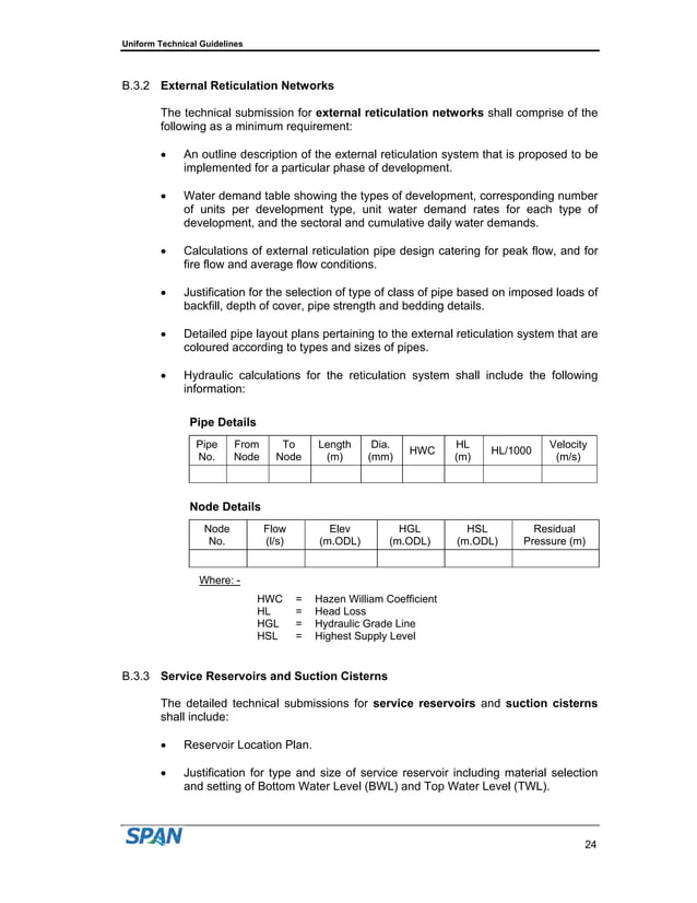 Span water guideline | PDF