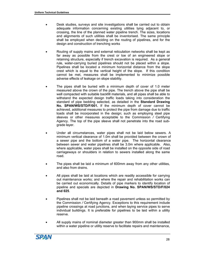 Span water guideline | PDF