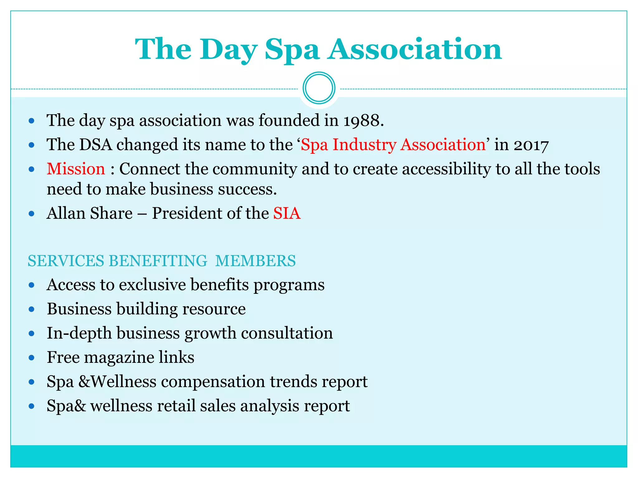 Spa organisations | PPTX