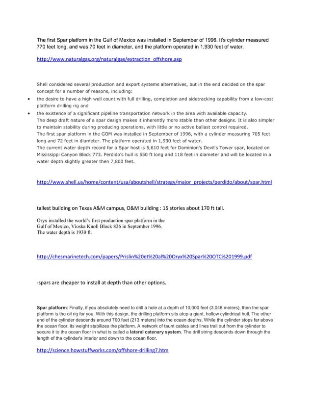 Spar Information | PDF