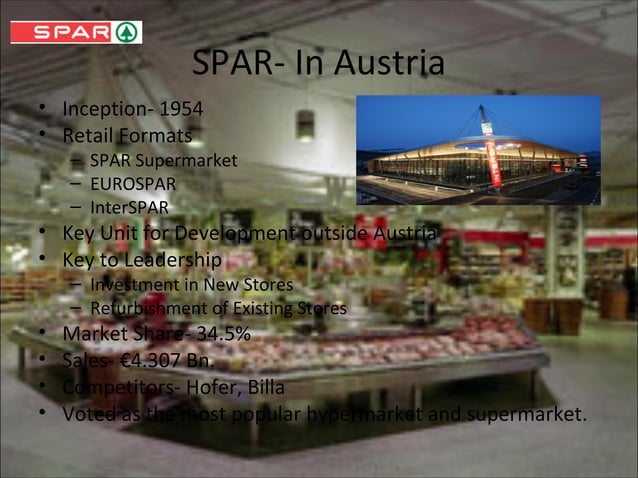 Spar | PPT | Retail Industry | Industries