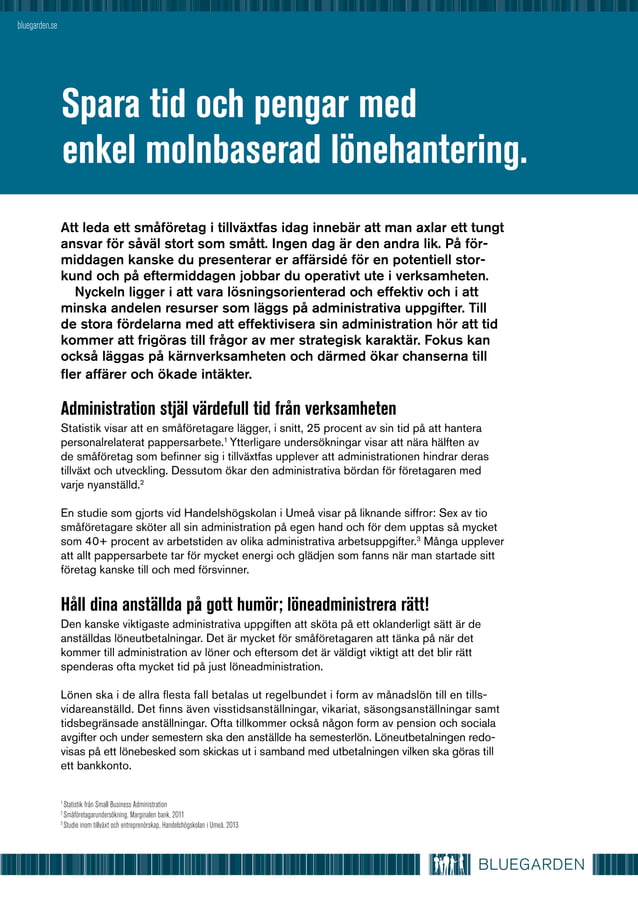 Spara tid och pengar med enkel molnbaserad lönehantering | PDF