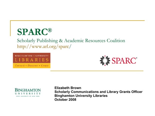 SPARC Overview and Update, October 2008 | PPT | Free Download