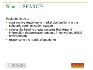 SPARC Overview and Update, October 2008 | PPT
