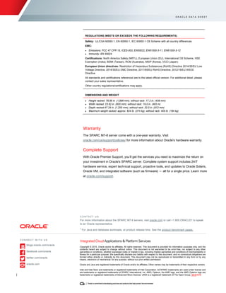 Oracle Sparc M7-8 Servers | PDF