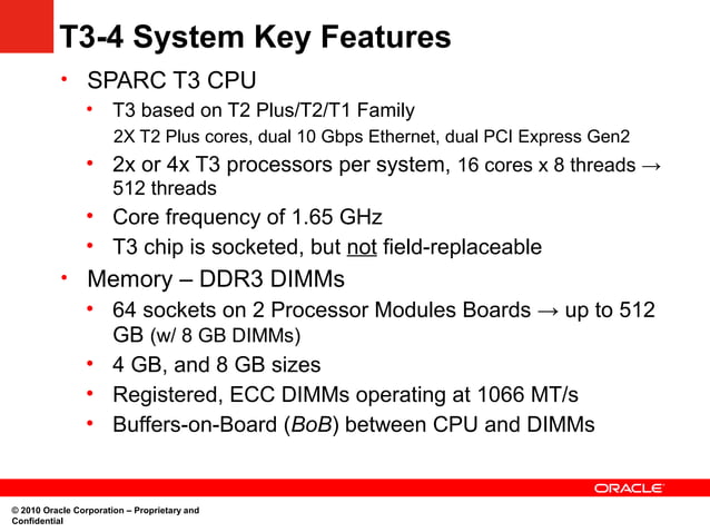 Sparc t3 4 system technical overview | PPT