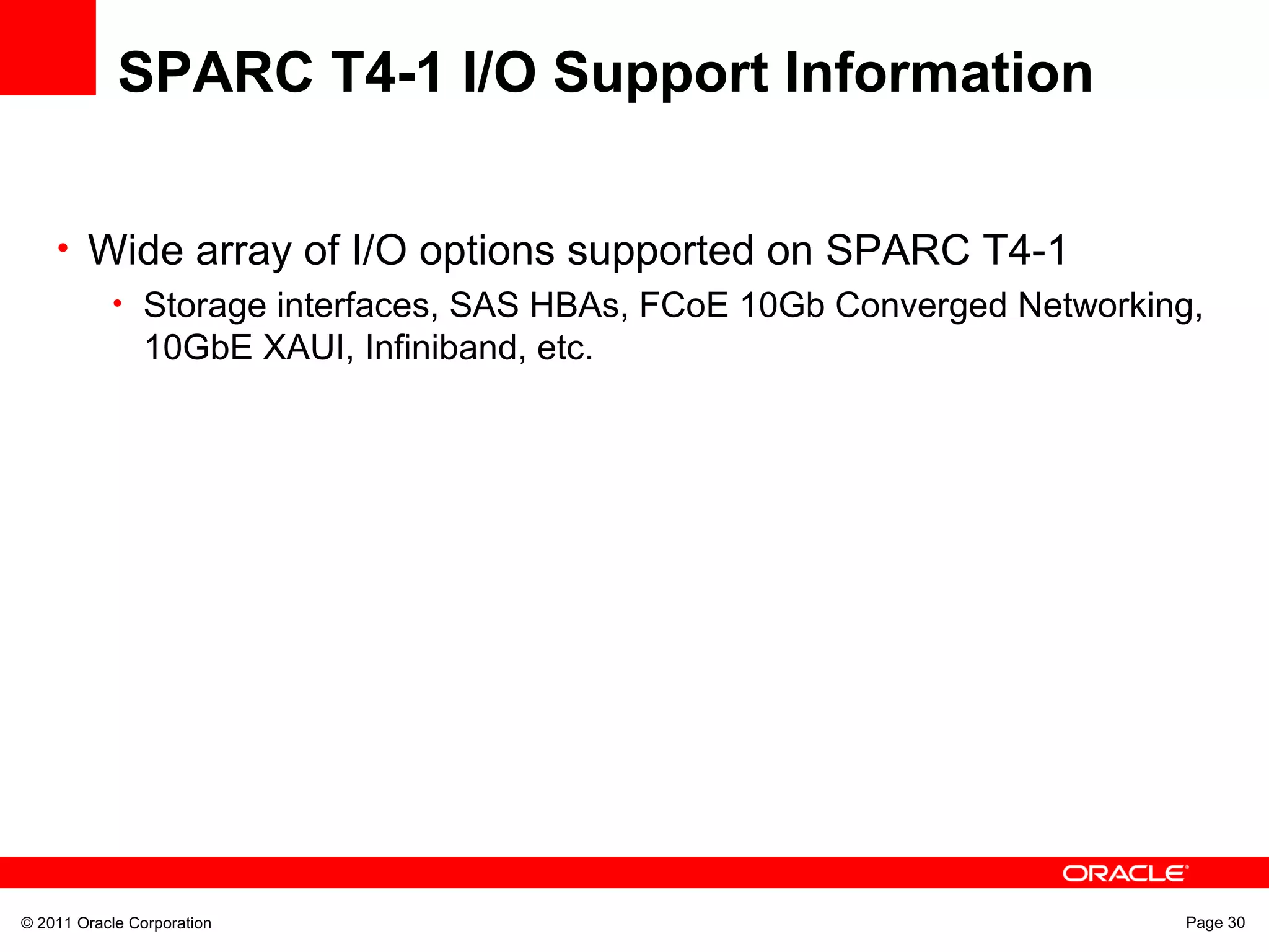 Sparc t4 1 system technical overview | PPT