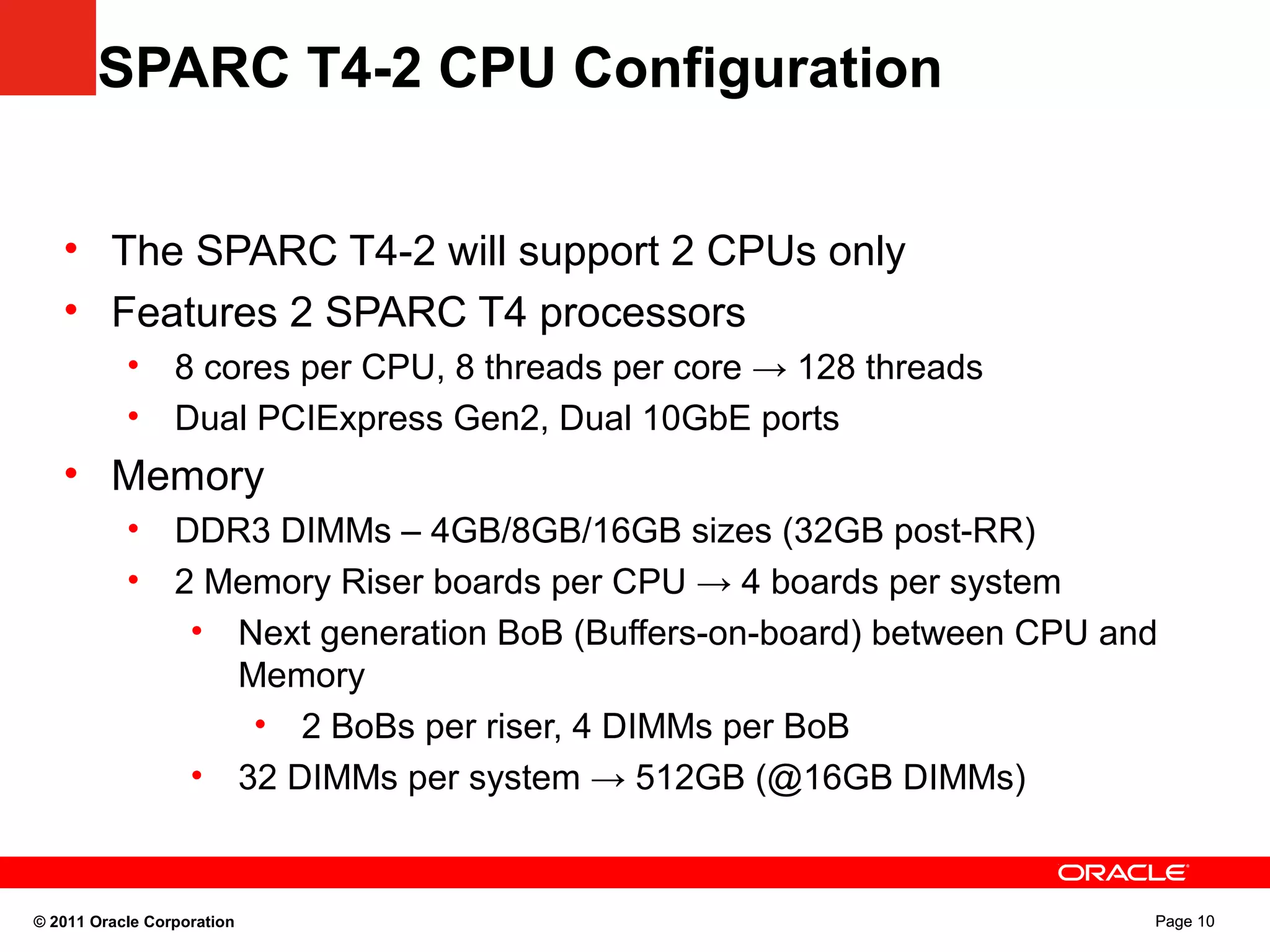 Sparc t4 2 system technical overview | PPT