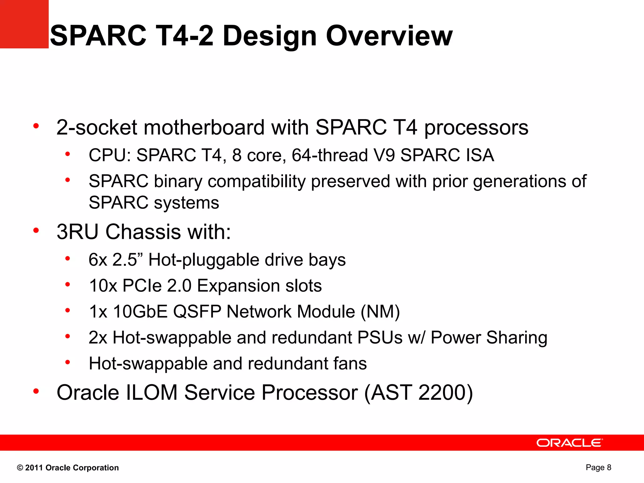 Sparc t4 2 system technical overview | PPT
