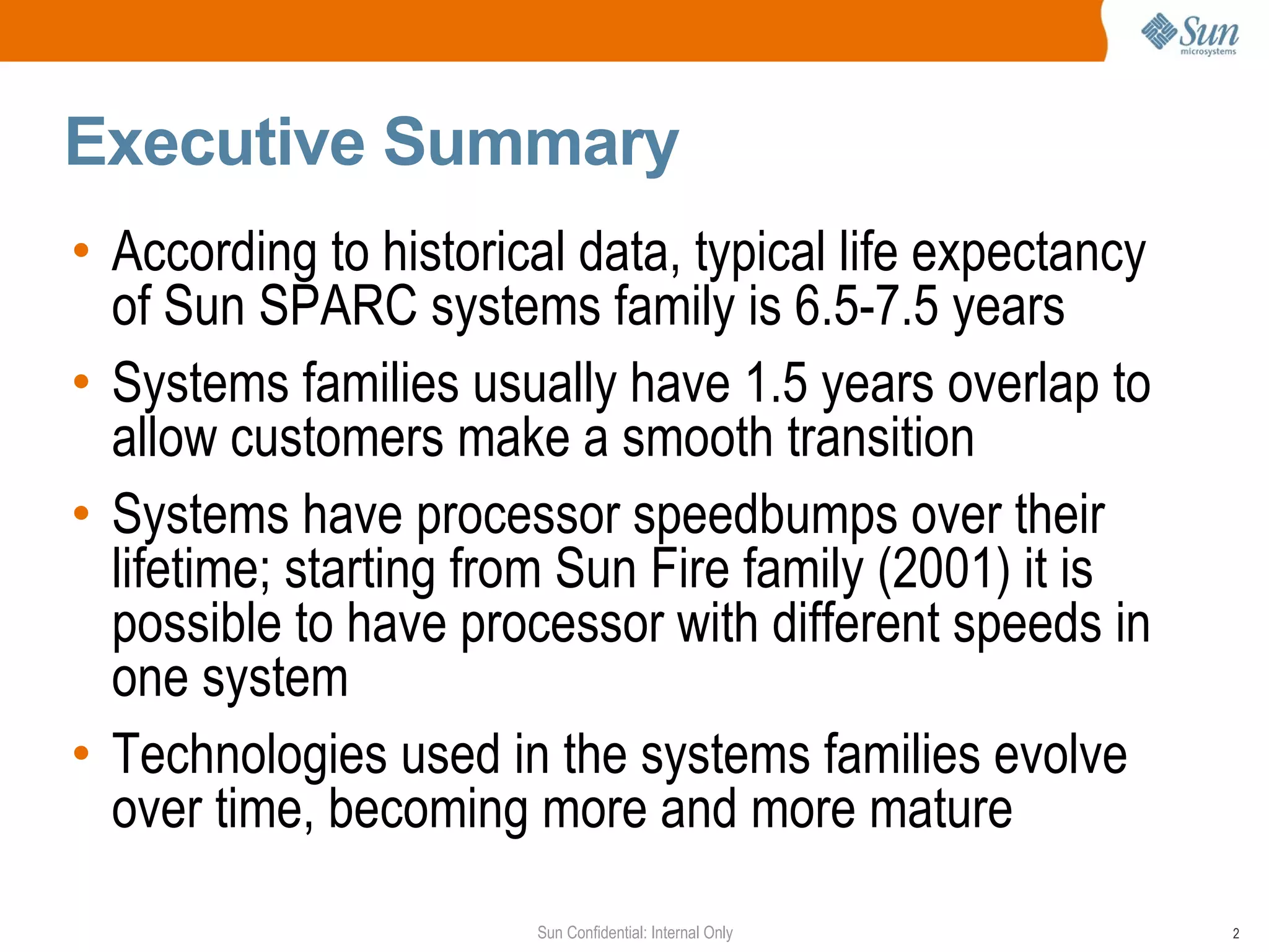 Sun SPARC Systems: Historic View | PPT