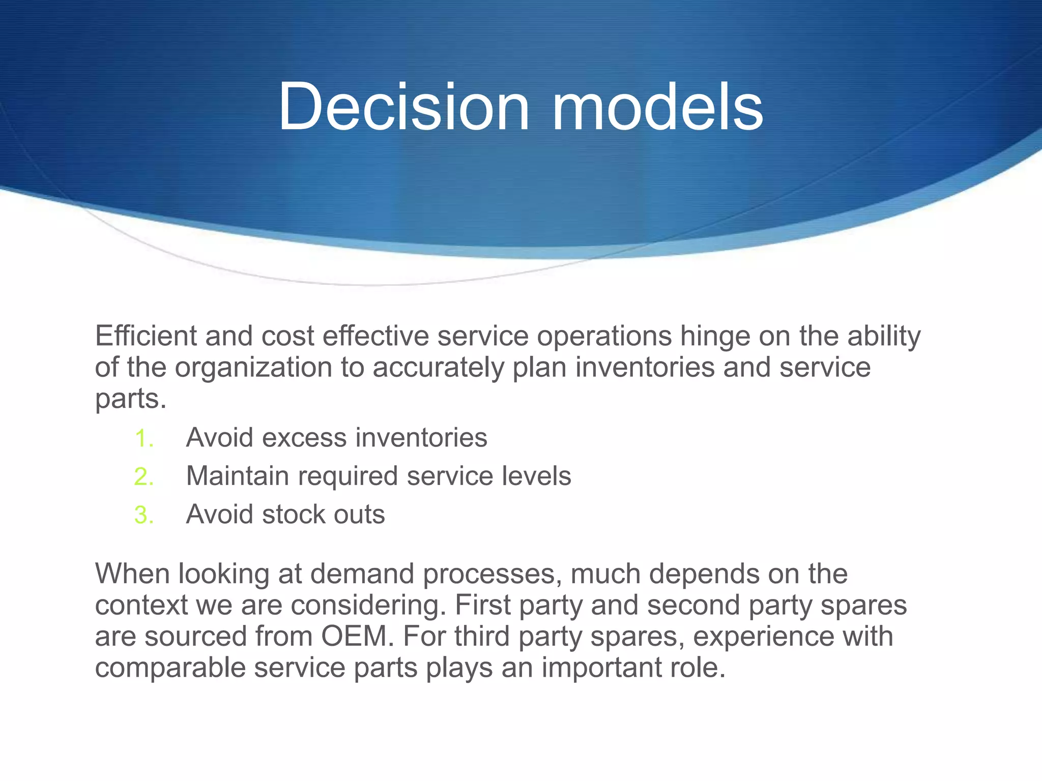 Spare parts management | PPTX