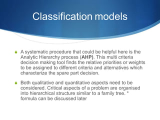 Spare parts management | PPTX