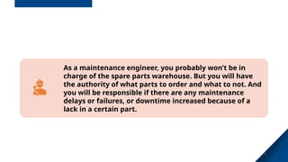 Spare Part Management, minimum, maximum- and R.O.P calculations | PPTX