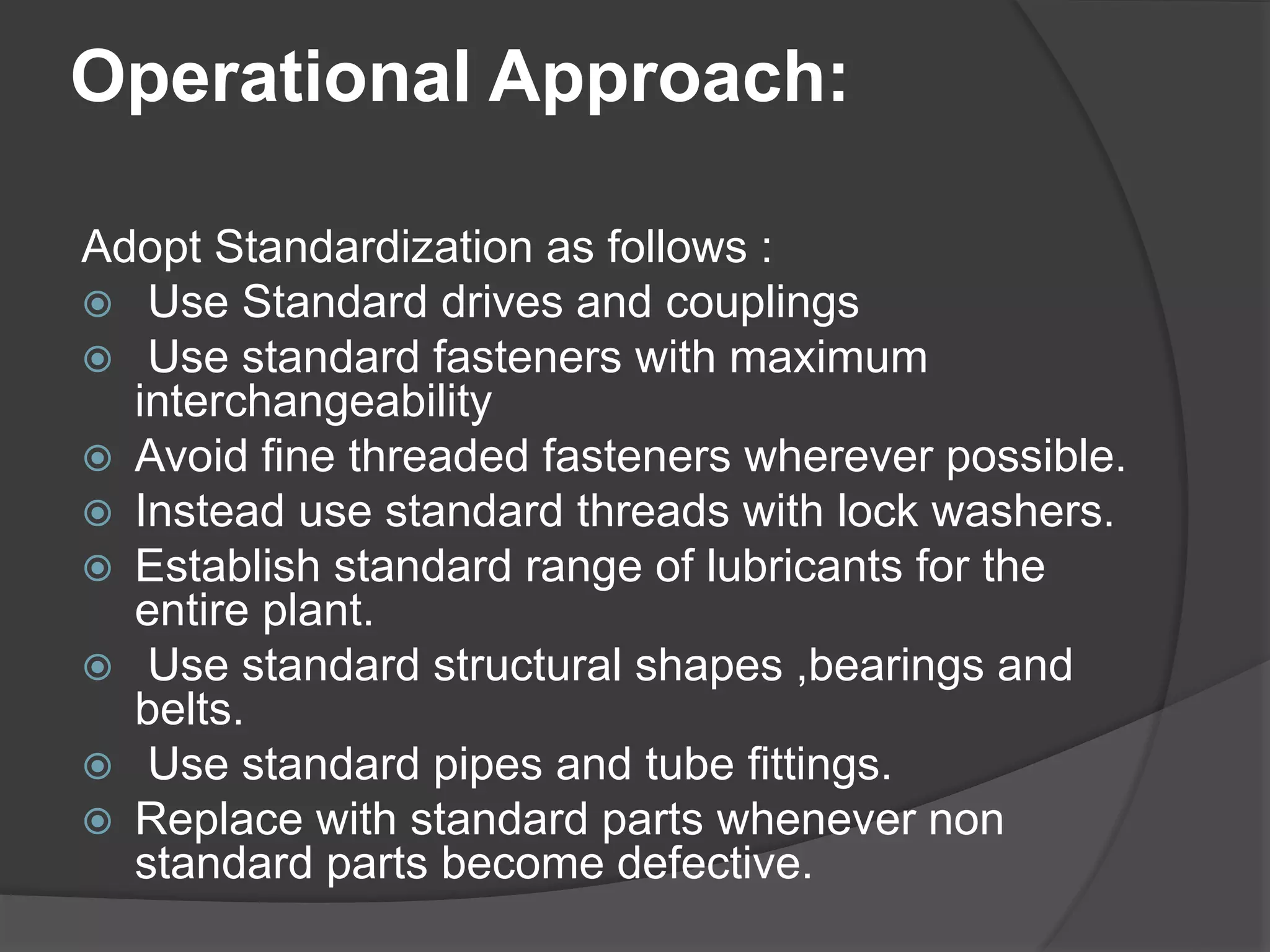 Spare parts control for maintenance purposes | PPTX