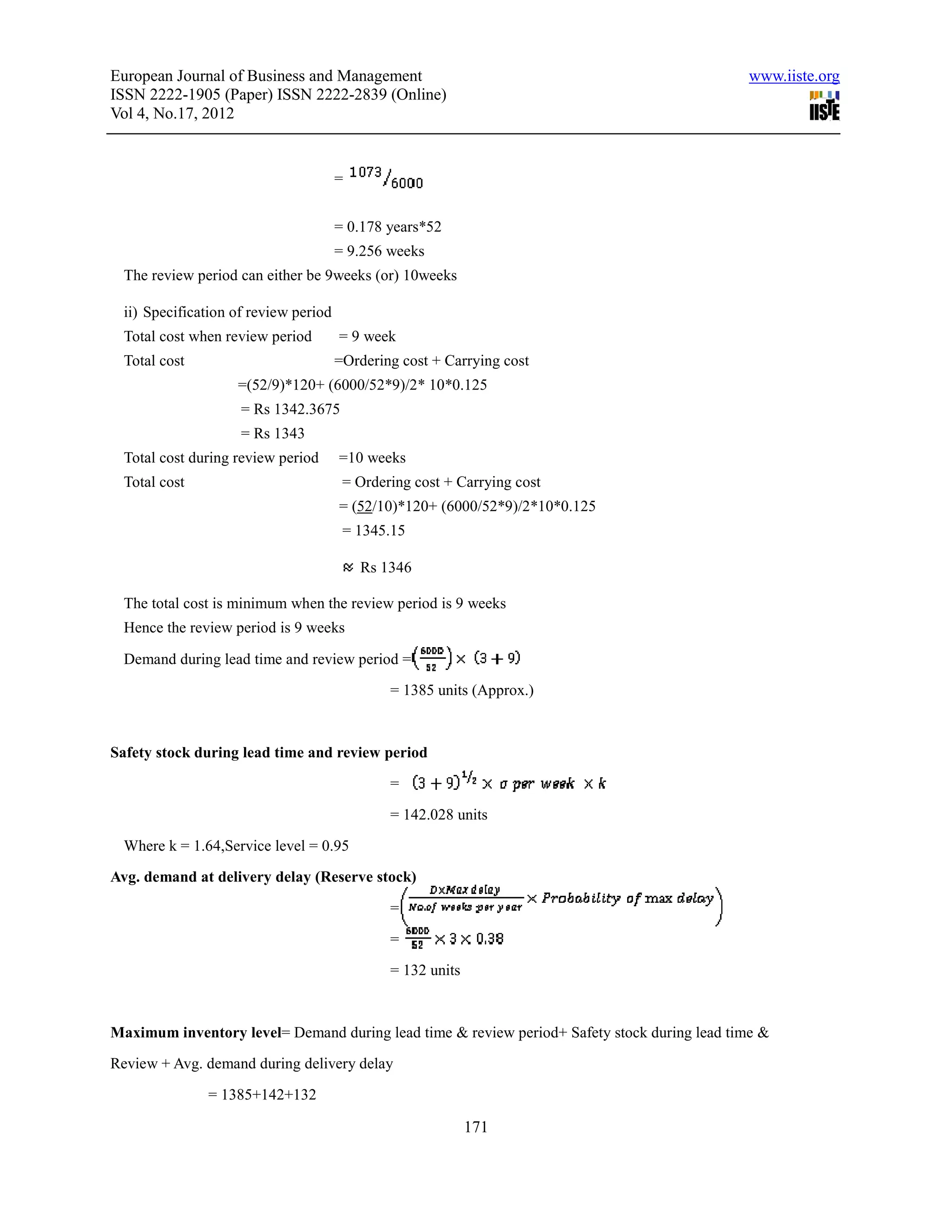 Spare parts inventory optimization for auto mobile sector | PDF