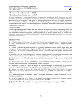 Spare parts inventory optimization for auto mobile sector | PDF