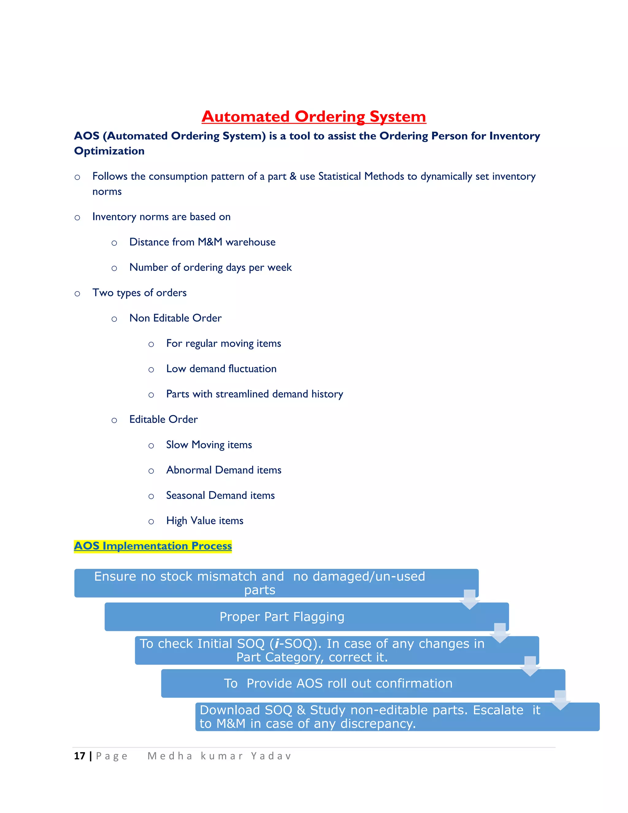 Spare parts management | PDF