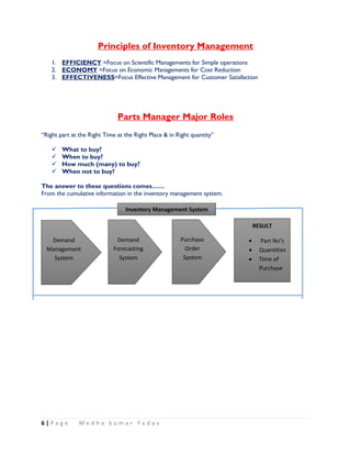 Spare parts management | PDF