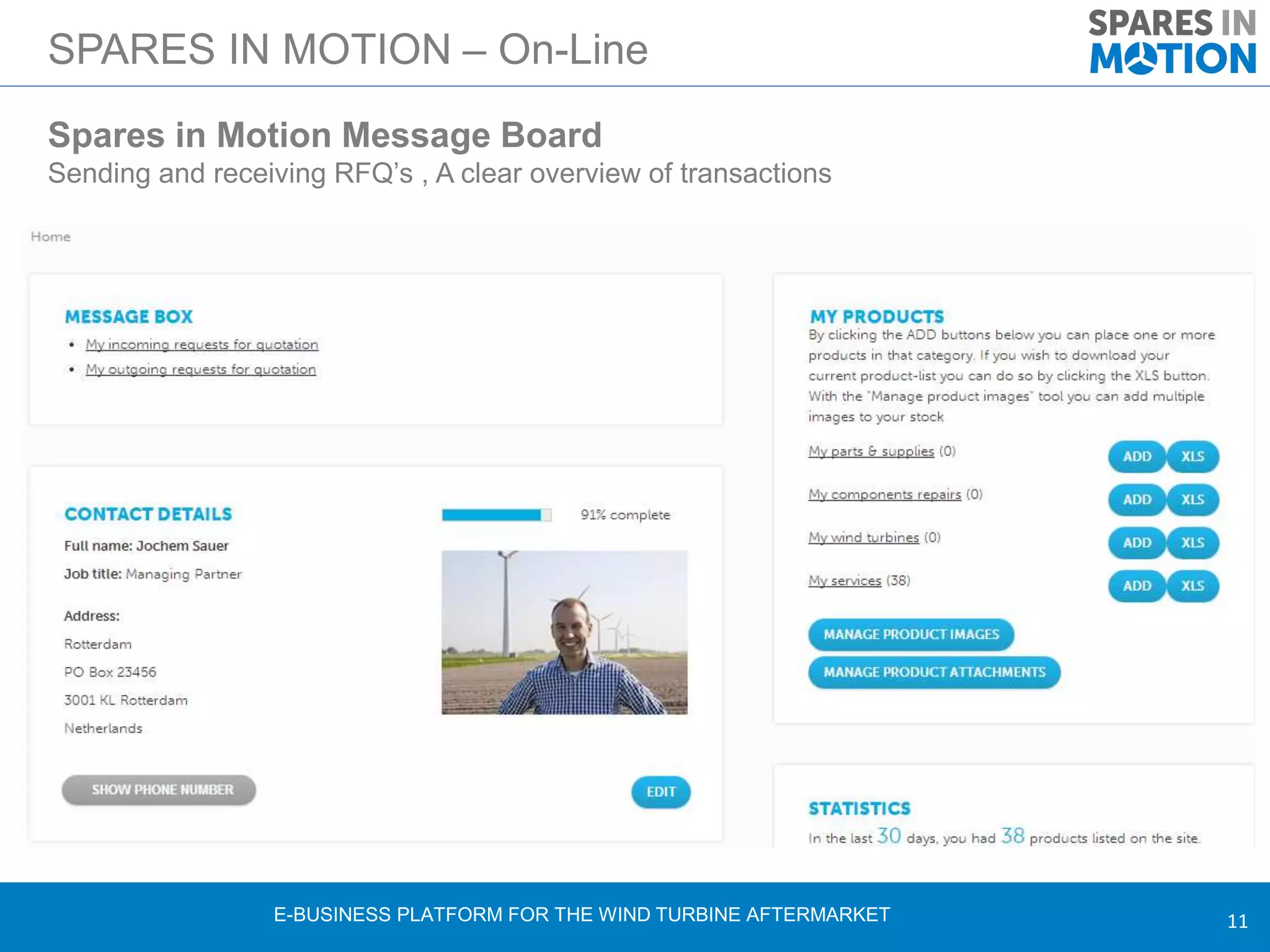 Spares in Motion - The independent wind turbine platform | PPTX