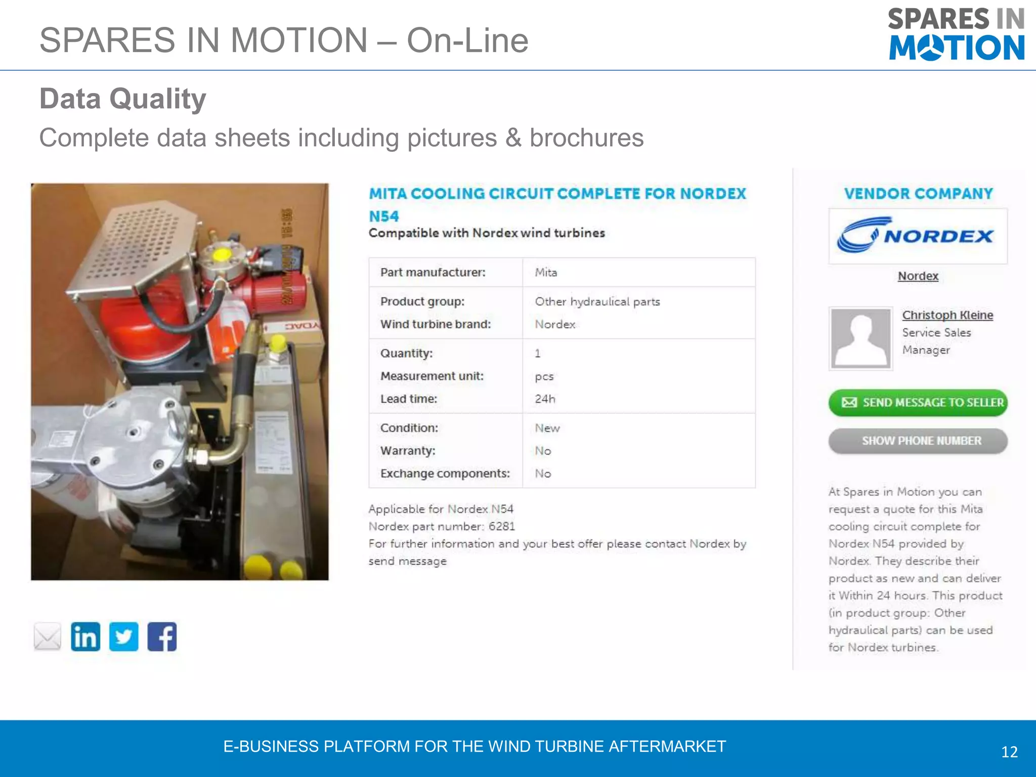 Spares in Motion - The independent wind turbine platform | PPTX