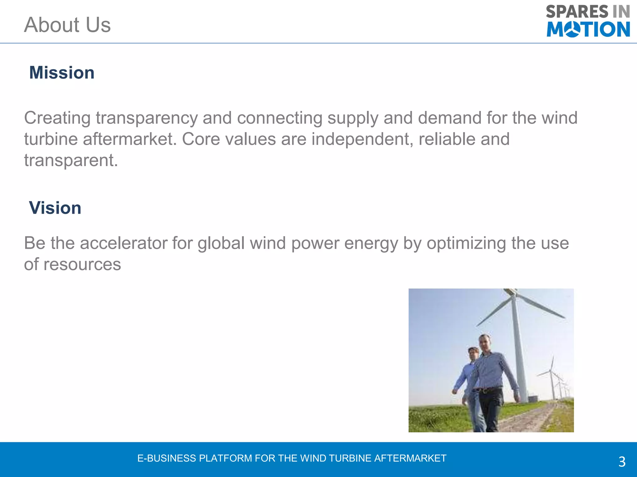 Spares in Motion - The independent wind turbine platform | PPTX