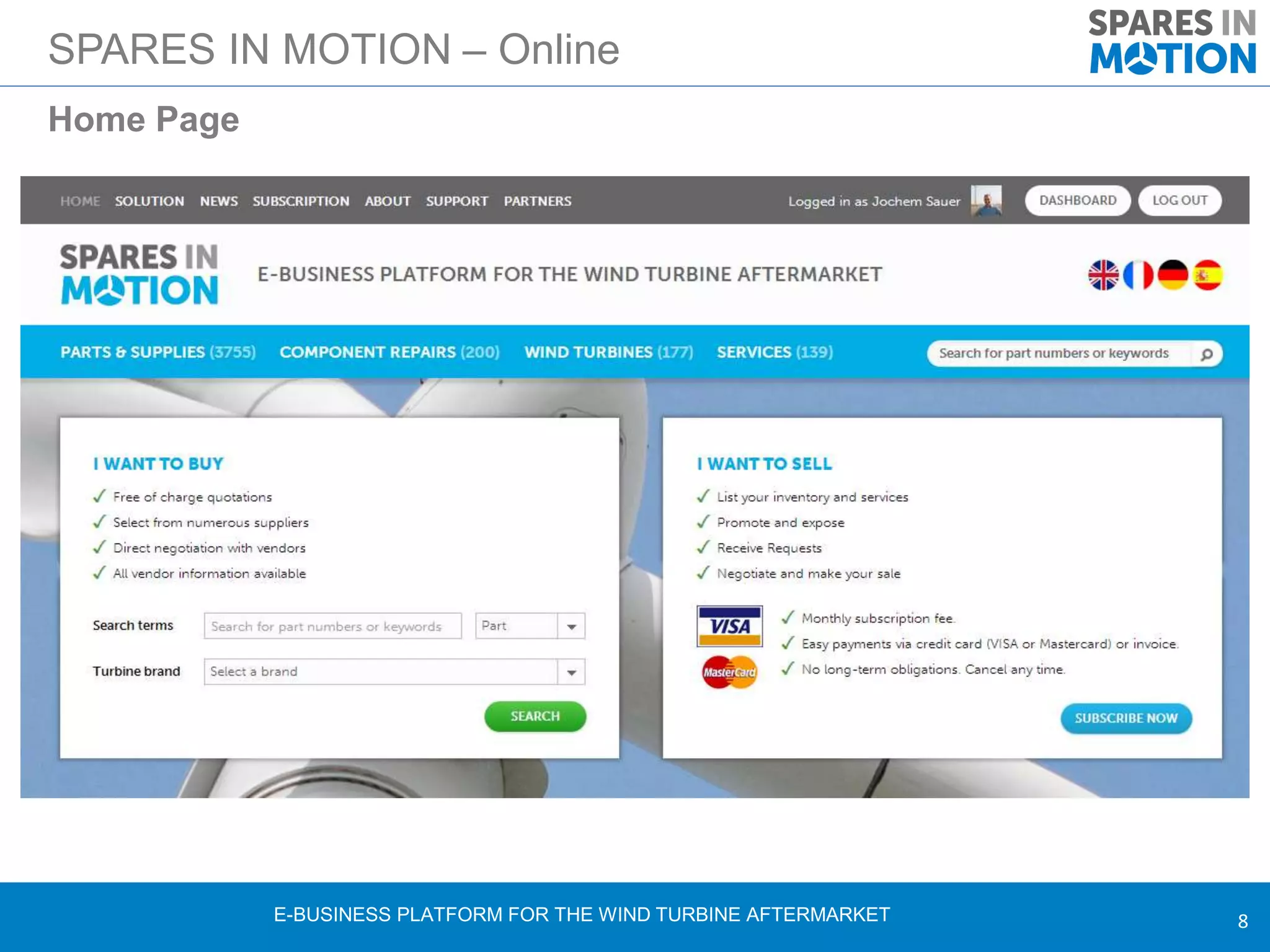 Spares in Motion - The independent wind turbine platform | PPTX