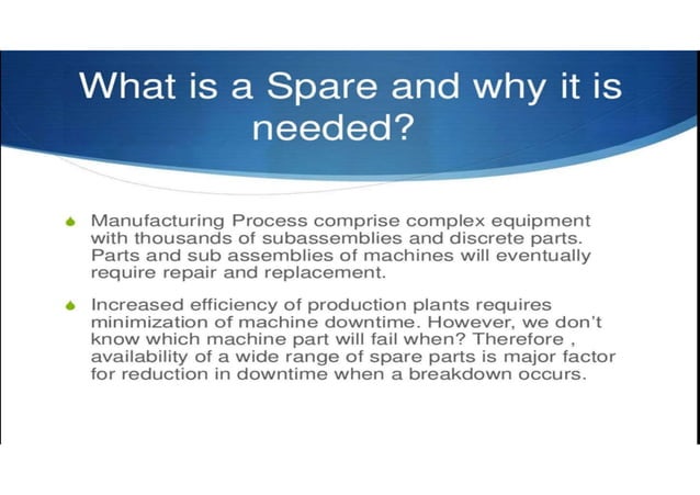 Spares management.pdf