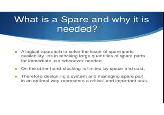 Spares management.pdf