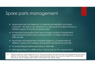 Spares management.pdf