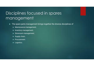 Spares management.pdf