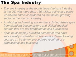 Spa revenue management | PPT | Spas | Travel Type