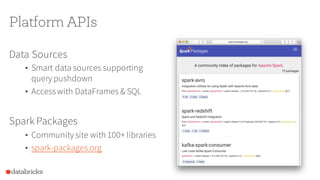 Apache® Spark™ 1.5 presented by Databricks co-founder Patrick Wendell | PPT