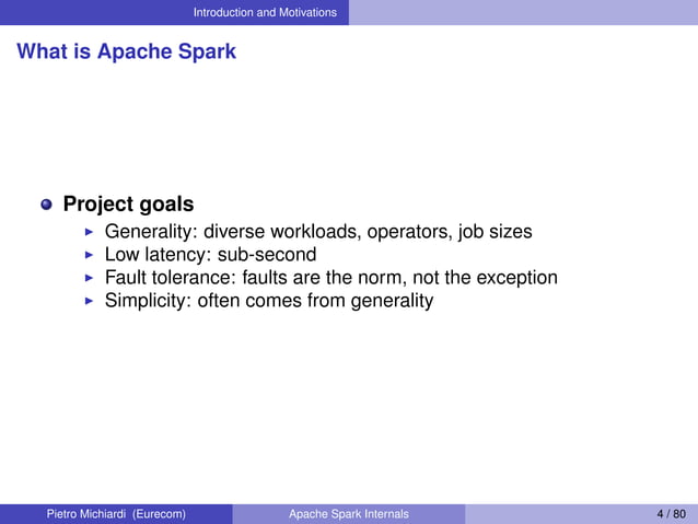 Introduction to Spark Internals | PDF